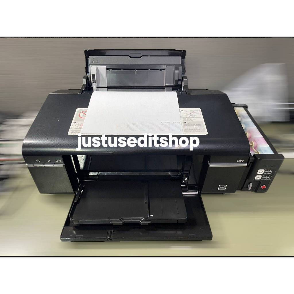(รูปสินค้าจริง) Printer Epson L800 Inkjet photo 6สี เครื่องมือสอง หัวพิมพ์ใหม่ | Shopee Thailand