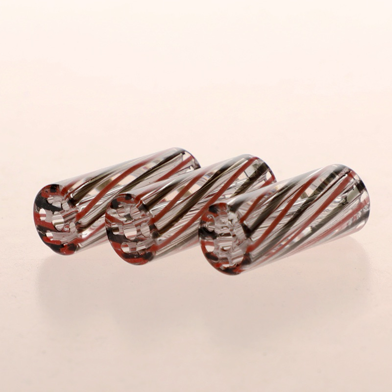 New Premium Hand Crafted Twisted Glass Tрs 12x30mm/10x40mm 7 Holes RB ...