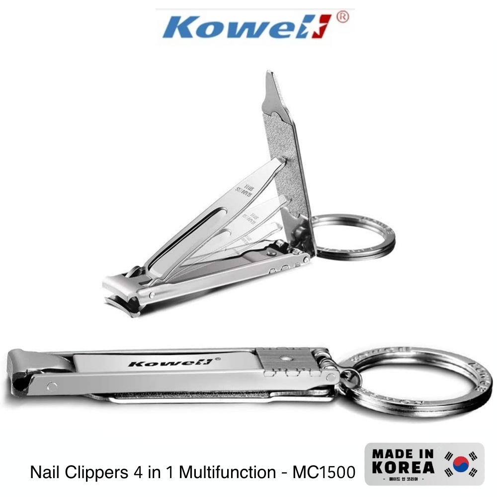 กรรไกรตัดเล็บพับได้ Kowell Nail Clippers 4 in 1 Multifunction - MC1500 ...