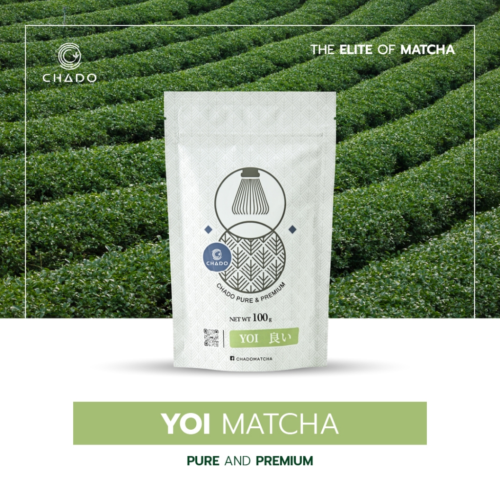CHADO YOI MATCHA 100G ผงชาเขียวมัทฉะ 100% ตราชาโดะ | Shopee Thailand