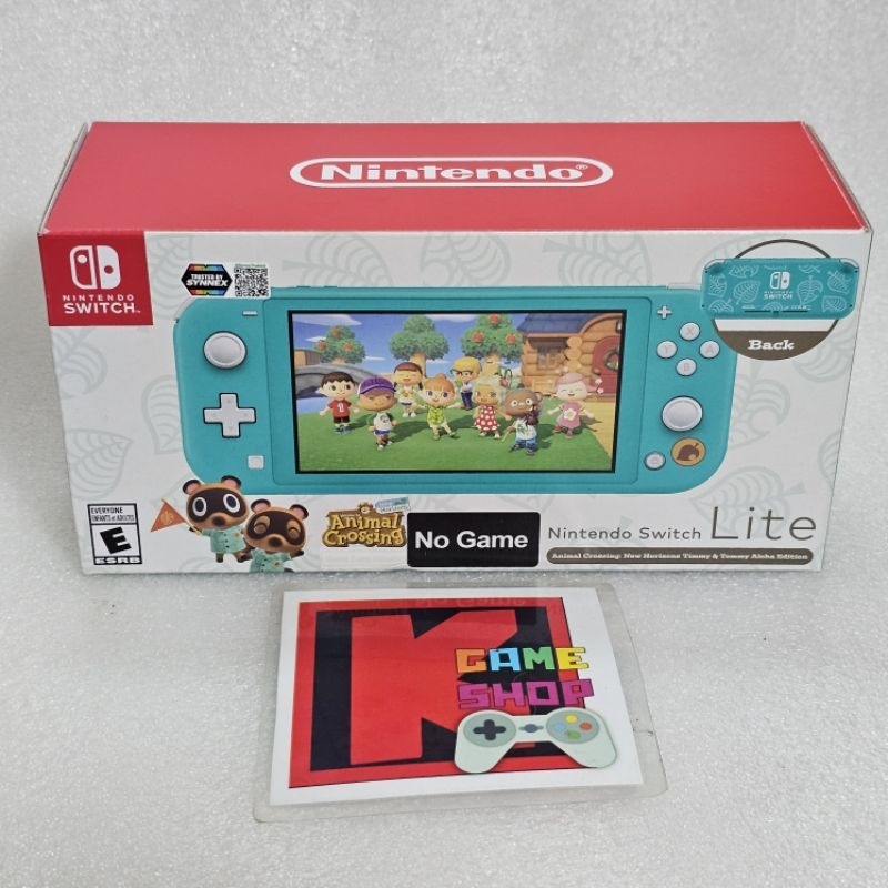 (แปลงติดชิป Atmosphere) Nintendo Switch Lite Green Animal Crossing สี ...