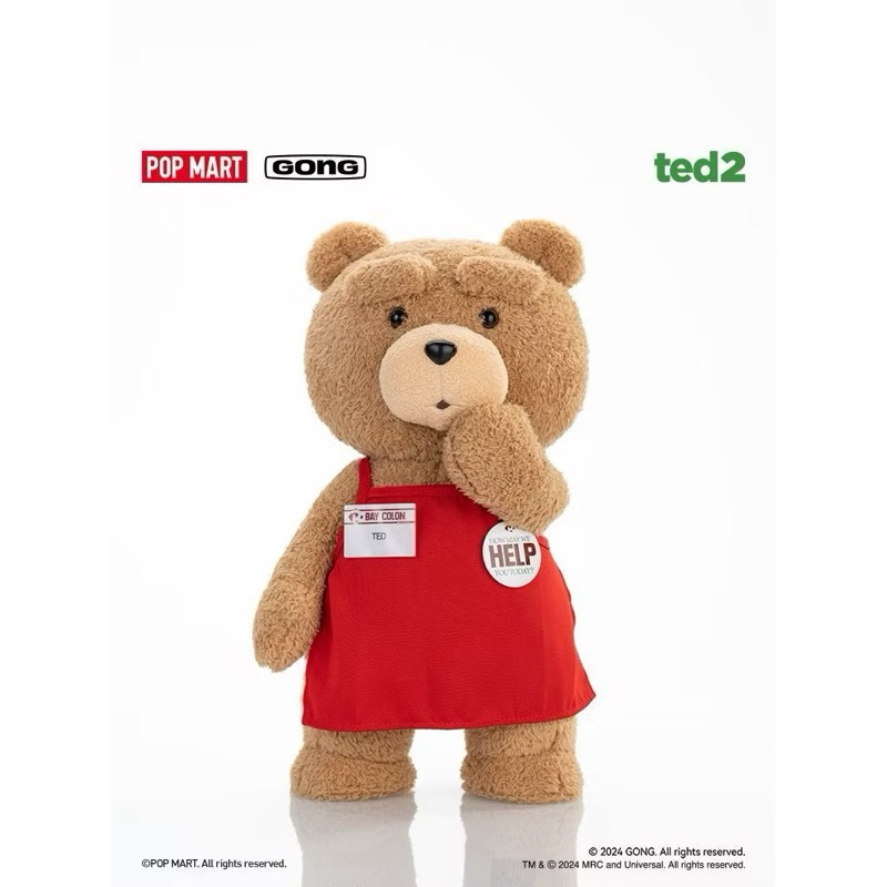 พร้อมส่ง🛵POP MART (Ted2) ted action plush doll ของแท้ จาก popmart ...