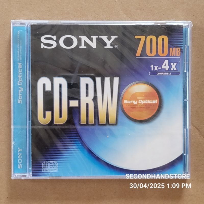 CD-RW SONY 700MB บรรจุ 1 แผ่น สินค้าใหม่ | Shopee Thailand