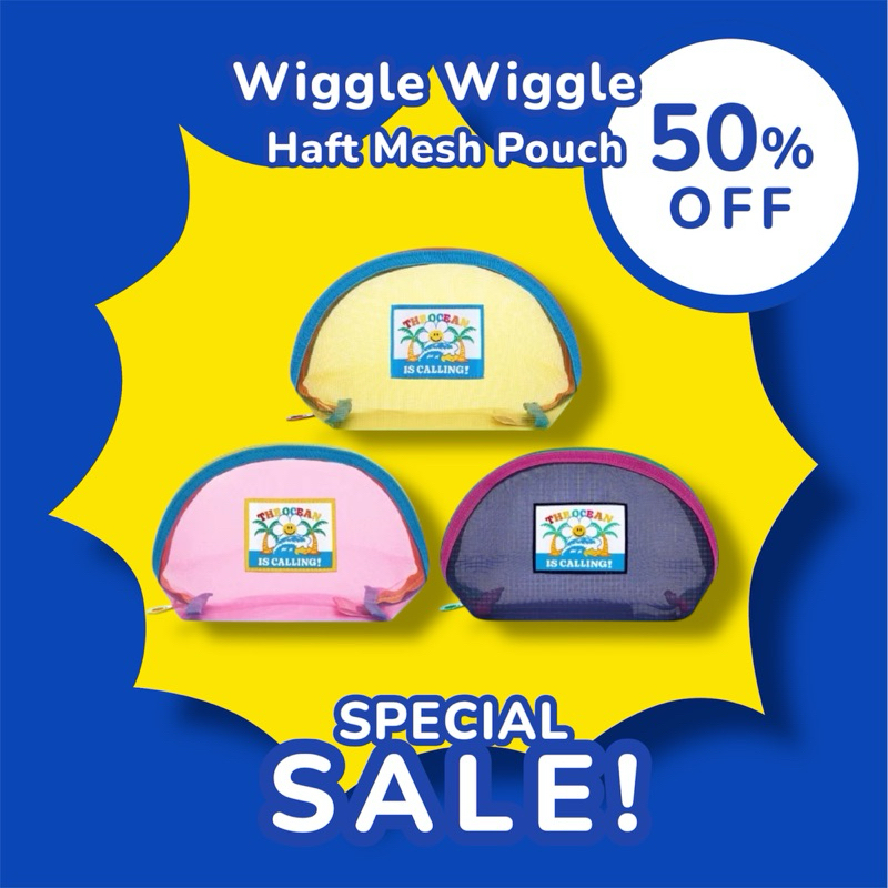 ขายดี Wiggle Wiggle Half Mesh Pouch กระเป๋าตาข่าย ใส่เครื่องสำอาง ของ ...