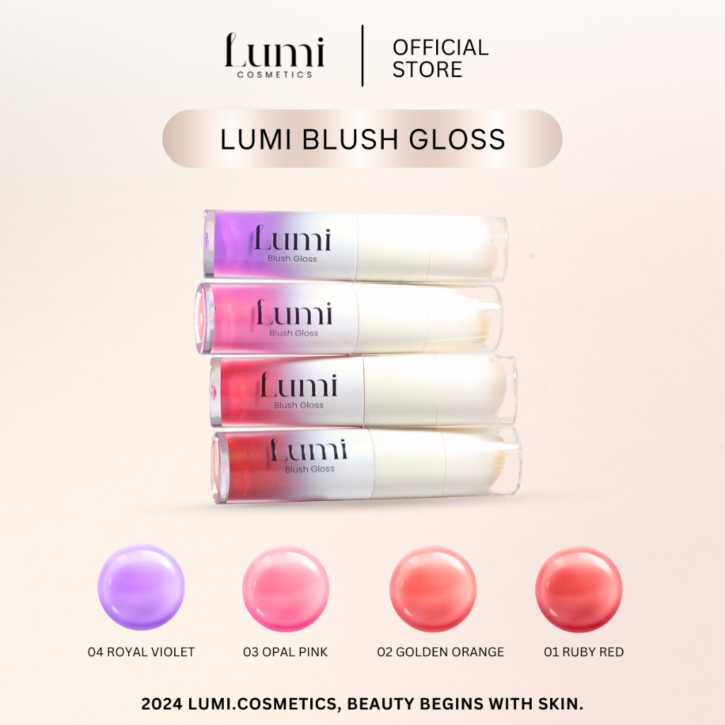 [Shine Set!] Lumi Blush Gloss บลัชเนื้อกลอส l บลัชออน งานผิวละมุน พร้อม ...