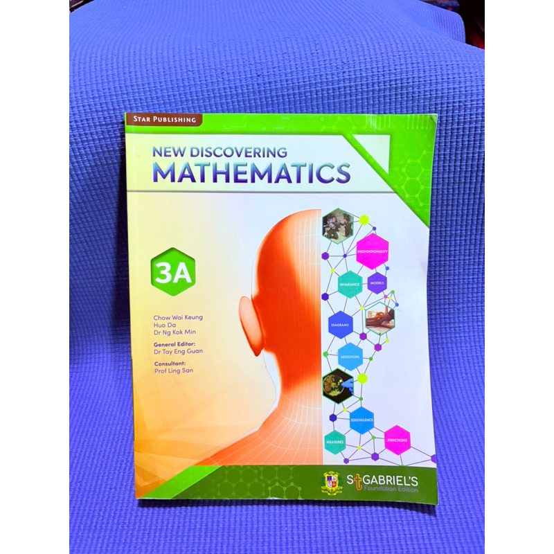 New Discovering mathematics 3A เขียนชื่อปกรองตำหนิมุม | Shopee Thailand