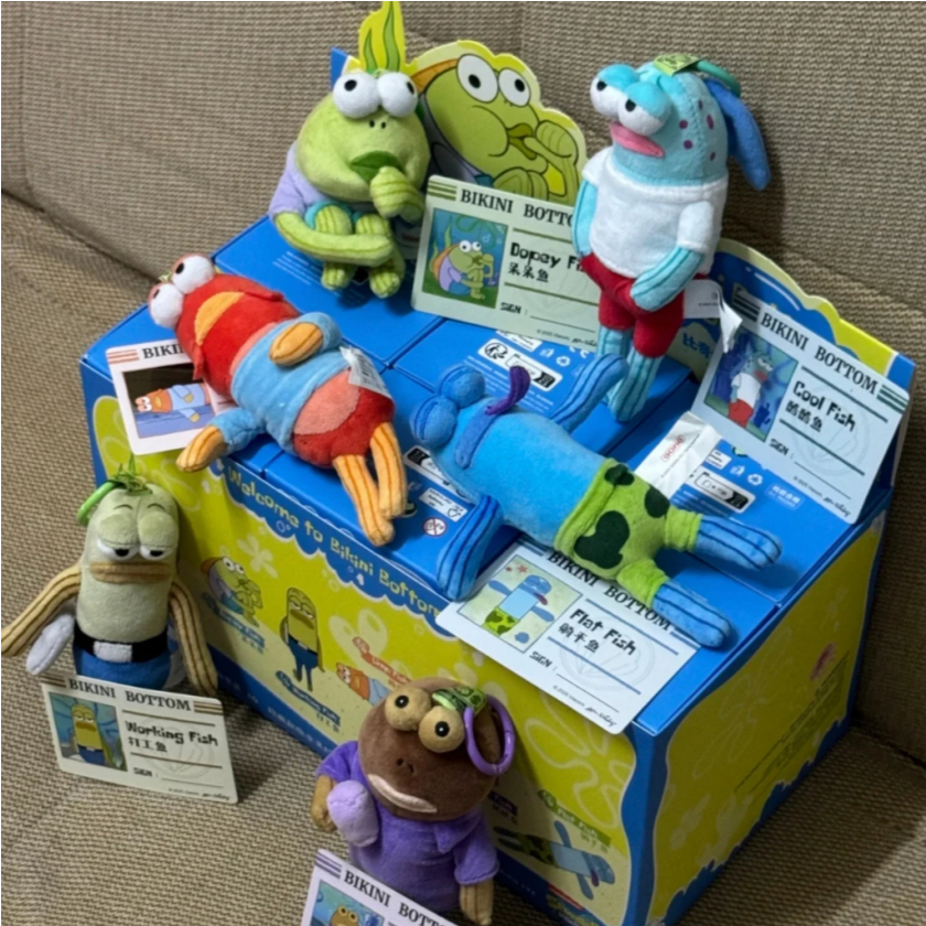 1 box Pop Mart Resonance GONG SpongeBob SquarePants Biqibao Passerby ...