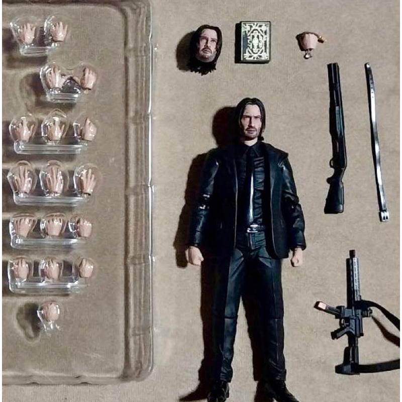 ไม่ครบ ของแท้ Mafex John Wick chapter 3 medicom toys action figure 1/12 | Shopee Thailand
