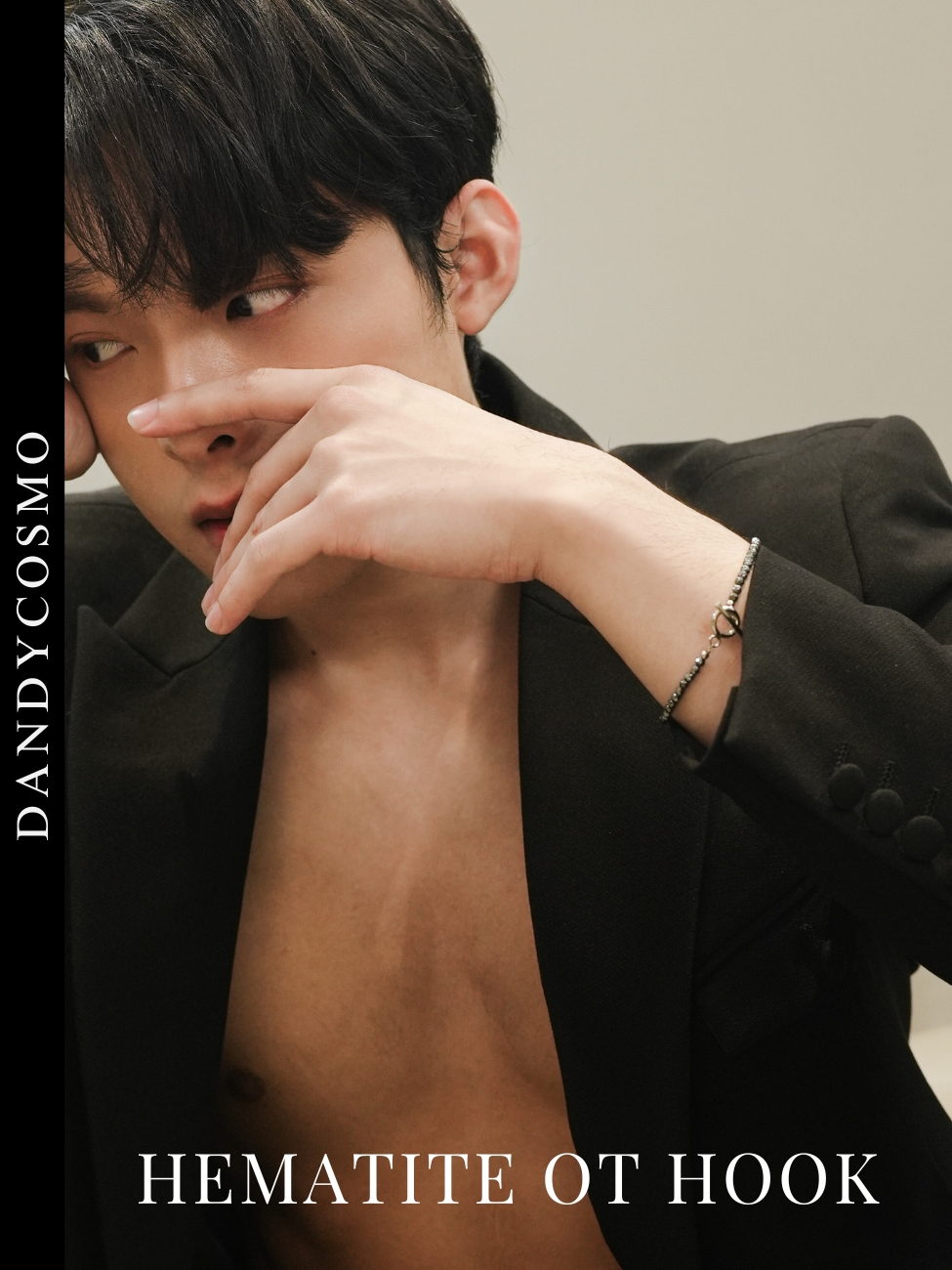 DANDY COSMO | กำไลหิน Hematite OT Hook ผู้ชาย 3MM Special Design ...