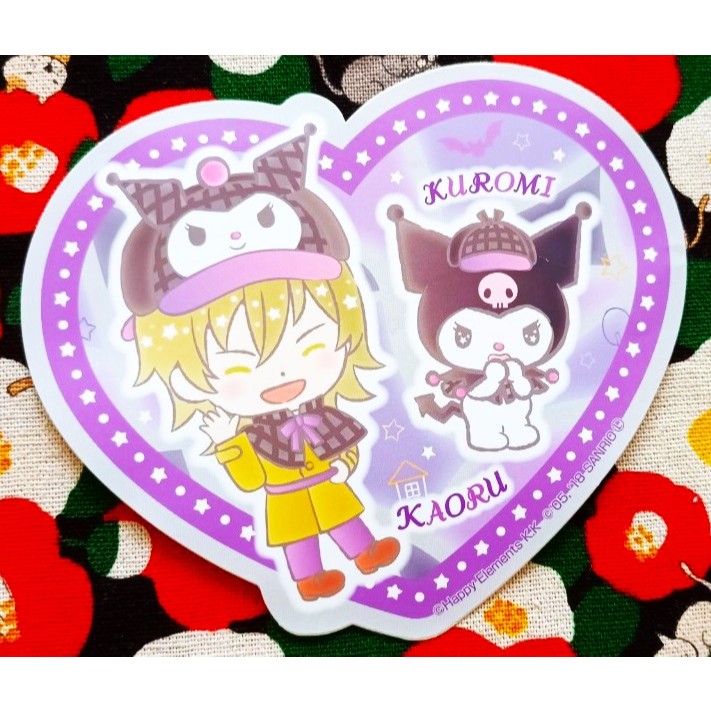 ของแท้จากญี่ปุ่น สติ๊กเกอร์ คุโรมิ + ตาโอรุ Sanrio KAORU X KUROMI ...