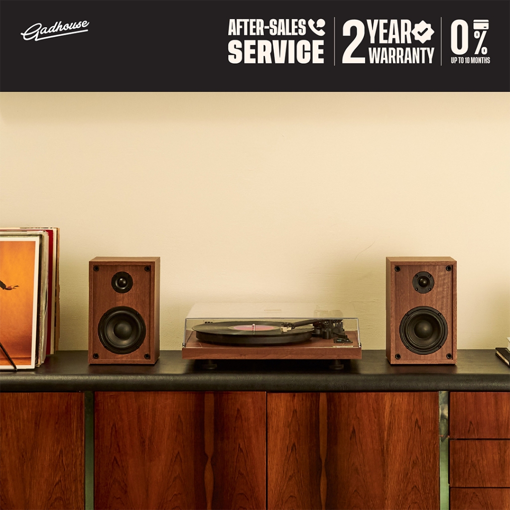 Gadhouse HENRY Turntable with Bookshelf Speakers | เครื่องเล่นแผ่นเสียง Henry พร้อมลำโพงสเตอริโอ ...