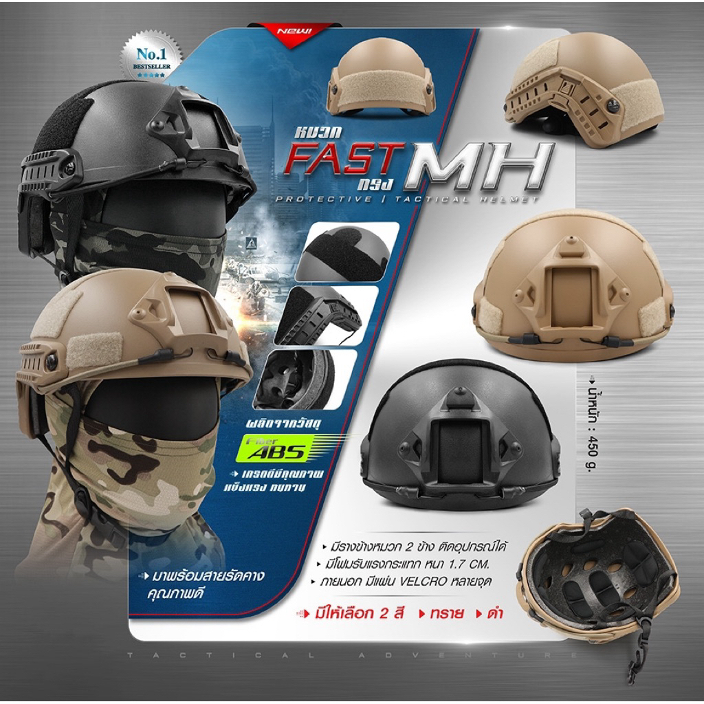หมวก Fast ทรง MH ไฟเบอร์ ABS | Shopee Thailand