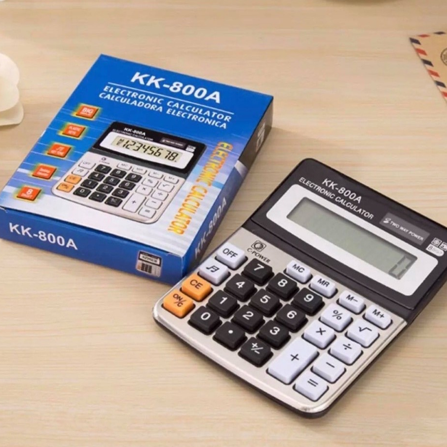 เครื่องคิดเลขขนาดเล็ก รุ่น KK-800A พลังงานแสงอาทิตย์ | Shopee Thailand