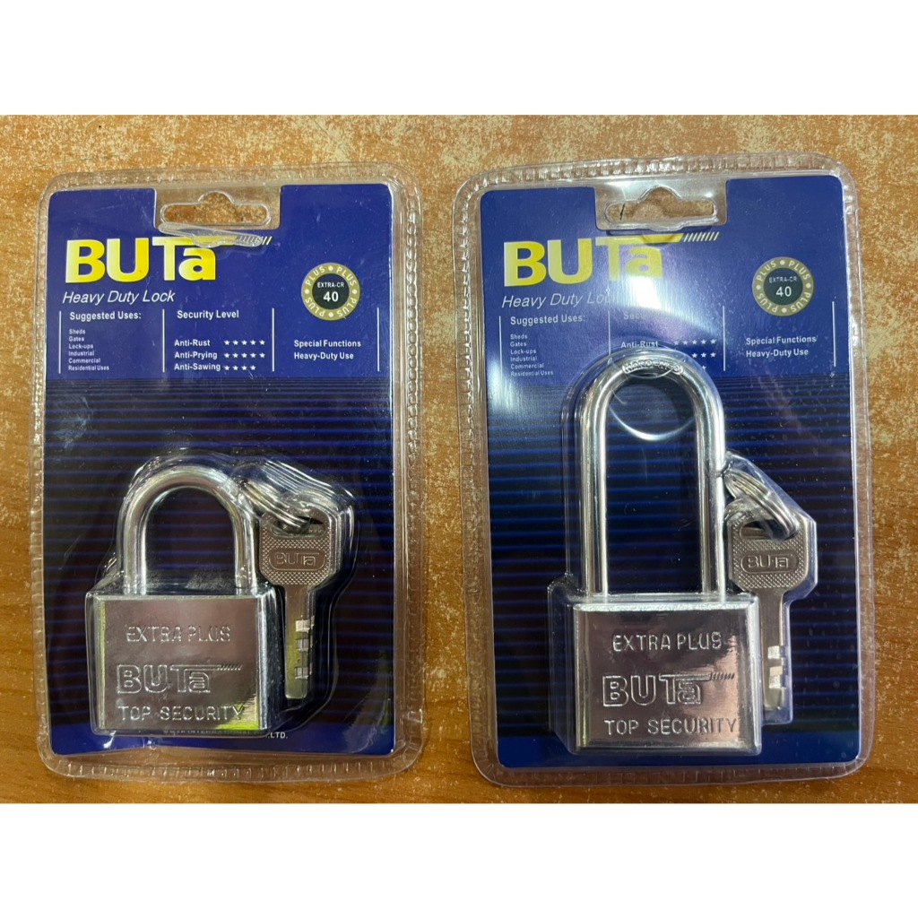 แม่กุญแจลูกปืน BUTA สีเงิน ขนาด 40 mm (680530) | Shopee Thailand