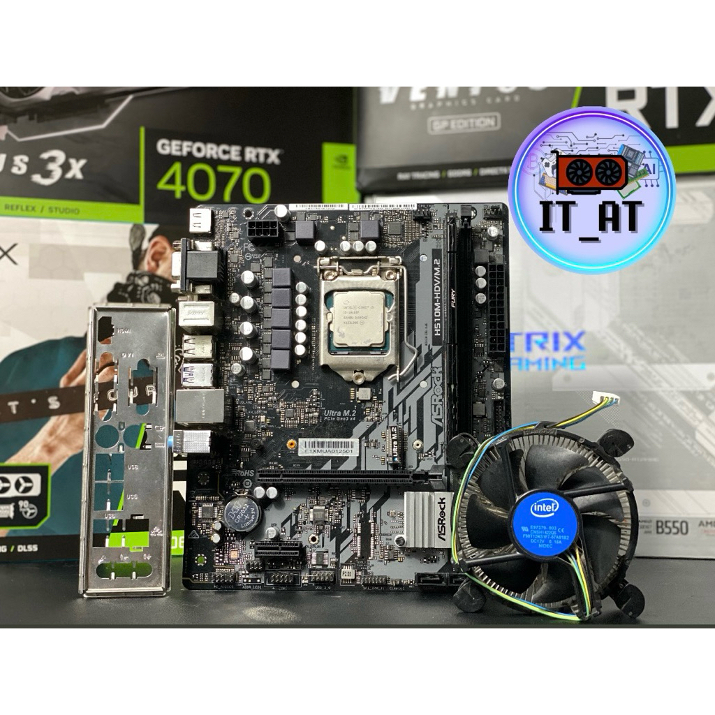 🔰ชุดเมนบอร์ดพร้อมใช้🔰CPU I3-10100F+H510M+RAM 8GB DDR4 HyperX มือสอง ...