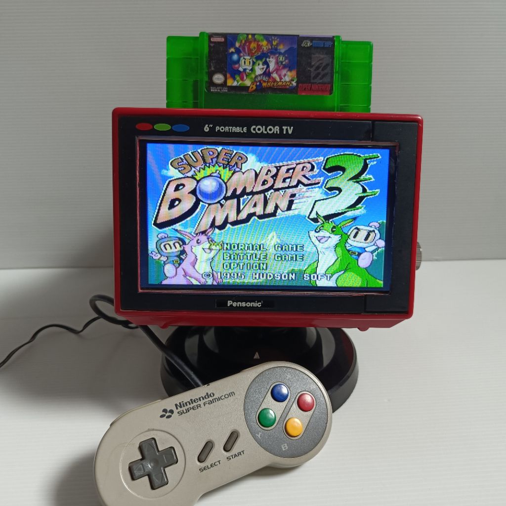 Super Nintendo Japan แท้ MOD TV Panasonic ไฟบ้าน รองรับ ตลับโซนอเมริกา ...