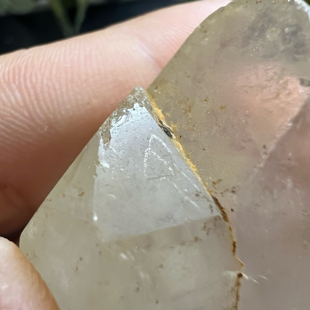 (55กรัม)ช่อผลึกควอตซ์ใส (มี Self healed & Record Keeper Quartz) ก้อนดิบ ...