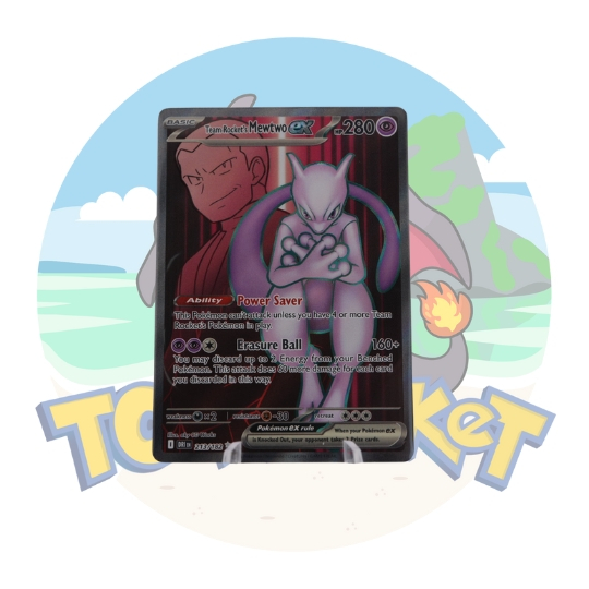 Pokemon Card "Team Rocket's Mewtwo EX Full A 213/182" ENG Destined ...