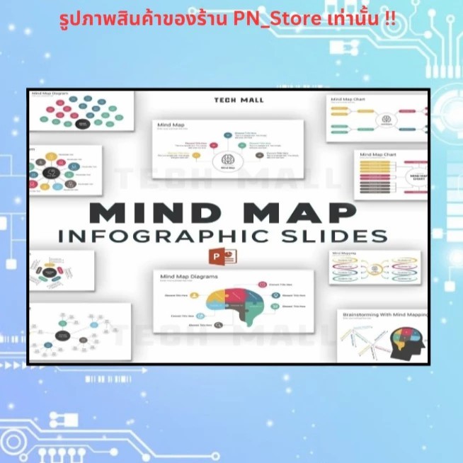 Mind Map Infographics PowerPoint Presentation Template | Shopee Thailand