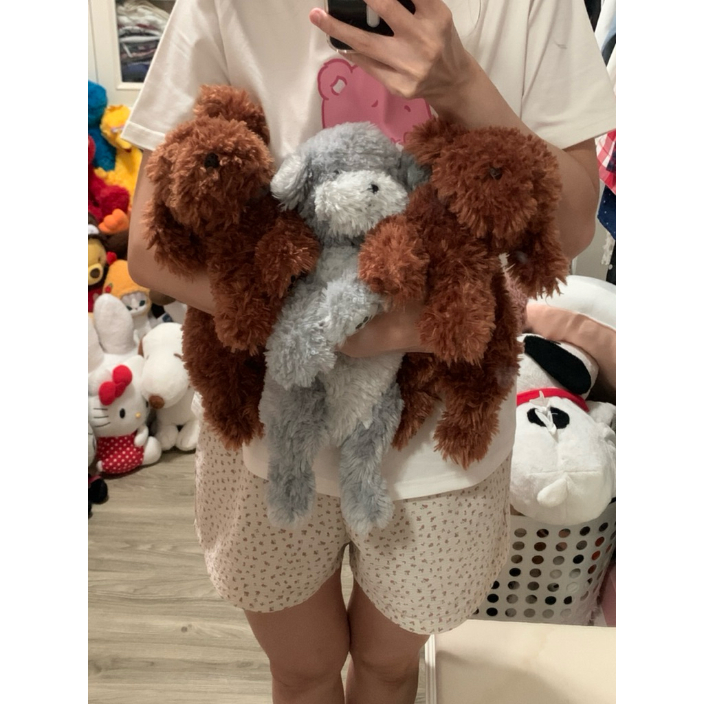 ตุ๊กตาสุนัขพุดเดิ้ล Poodles Dog งานก้นถ่วง ป้าย Sunlemon ขนาด 14“ | Shopee Thailand