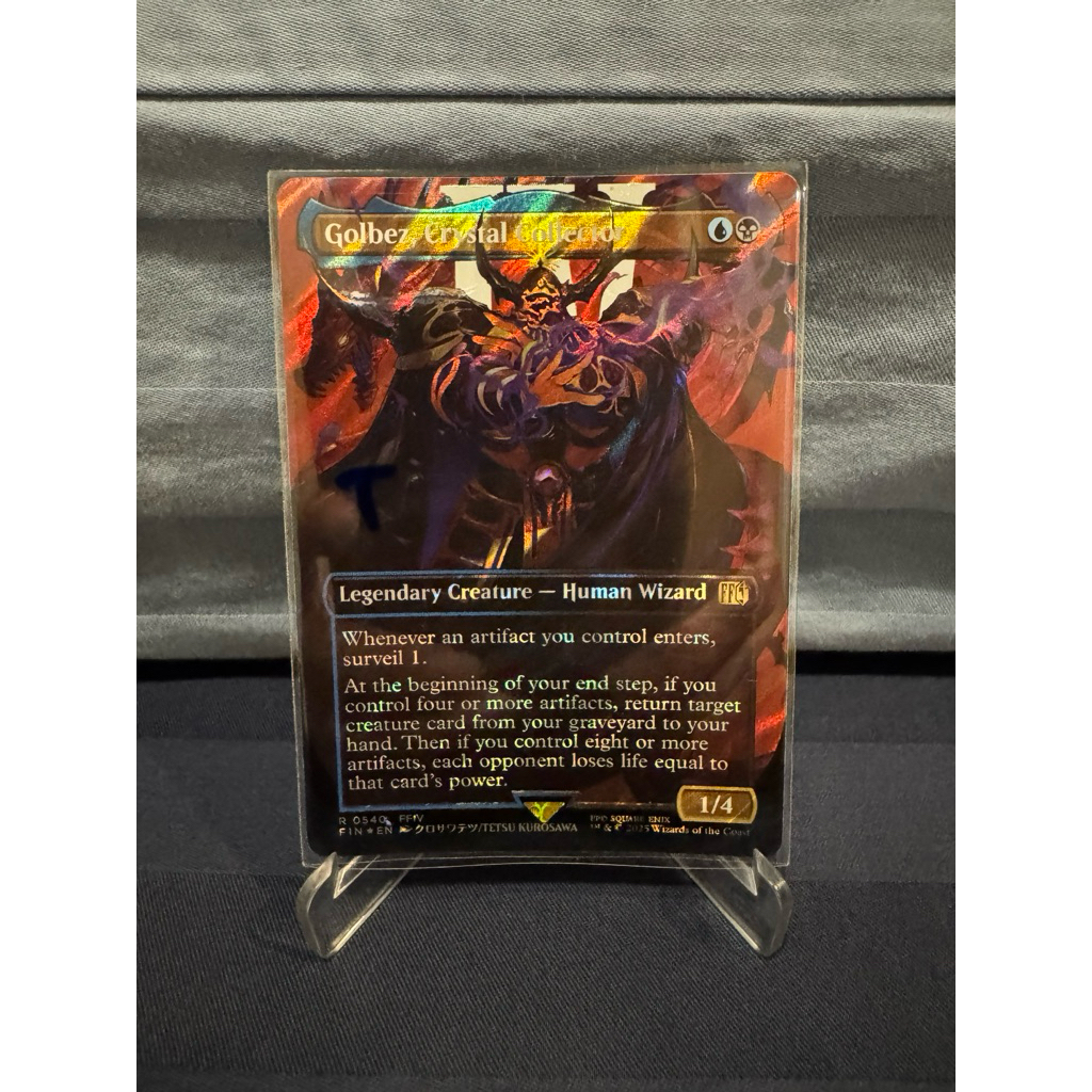 MTG Final Fantasy Variants Foil: Golbez, Crystal Collector (0540 - Borderless Surge Foil ...