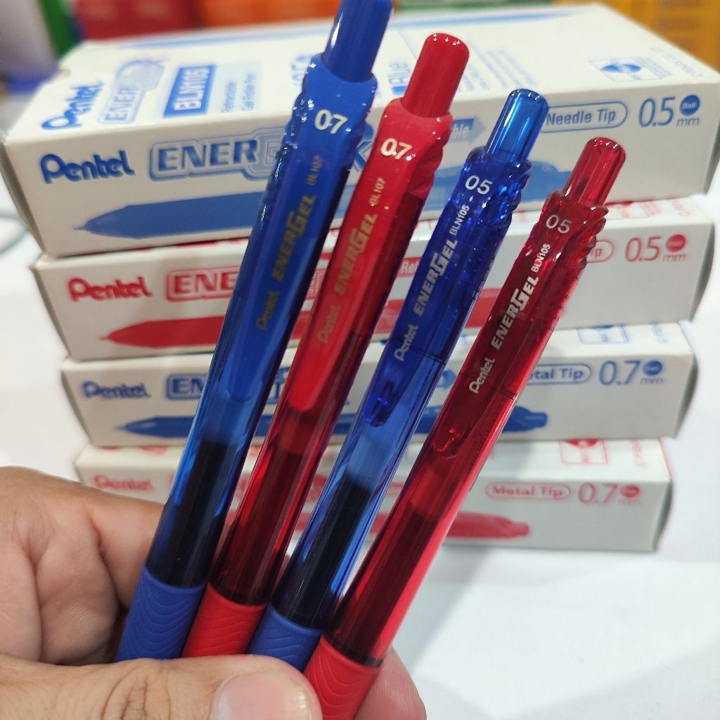 Pentel ปากกาเจล เพนเทล Energel BLN107 ขนาด 0.7มม. (ยกกล่อง 12ด้าม ...