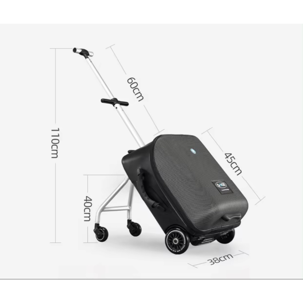 [2nd hand] Qbox travel luggage กระเป๋าเดินทาง เด็กนั่งได้ | Shopee Thailand