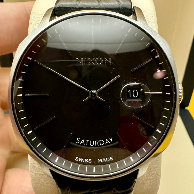 NIXON Regent Automatic Black Dial Men's Watch Day&Date Swiss Made ref ...