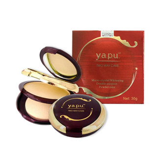 YAPU Powder Micro-Crystal Whitening Double-purpose Powder Cake แป้งพัฟต ...
