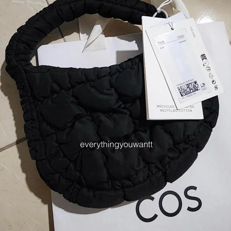 (พร้อมส่ง) COS QUILTED Mini/Micro BAG พร้อมส่ง Cos Micro Black | Shopee ...