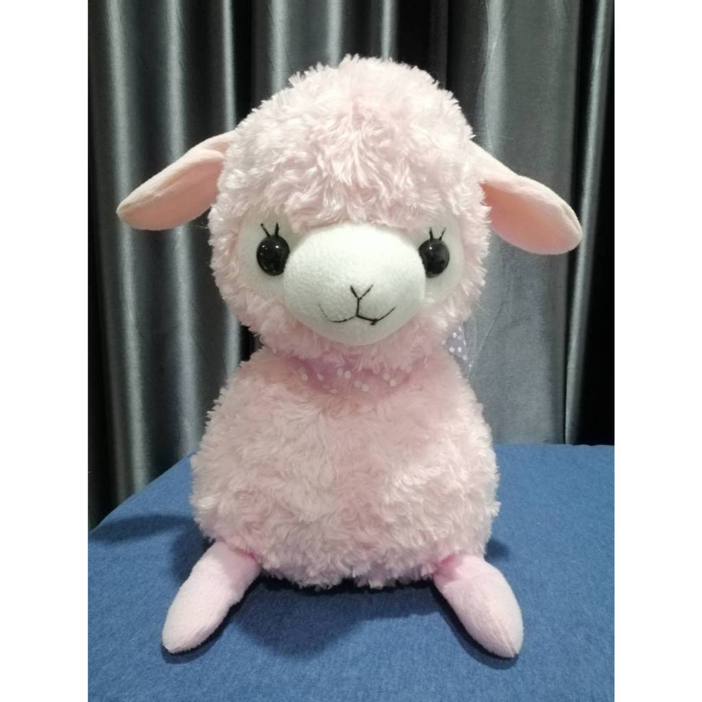 ตุ๊กตาอัลปาก้า สีชมพู Pink Alpacasso ขนาด19นิ้ว ป้าย AMUSE | Shopee ...