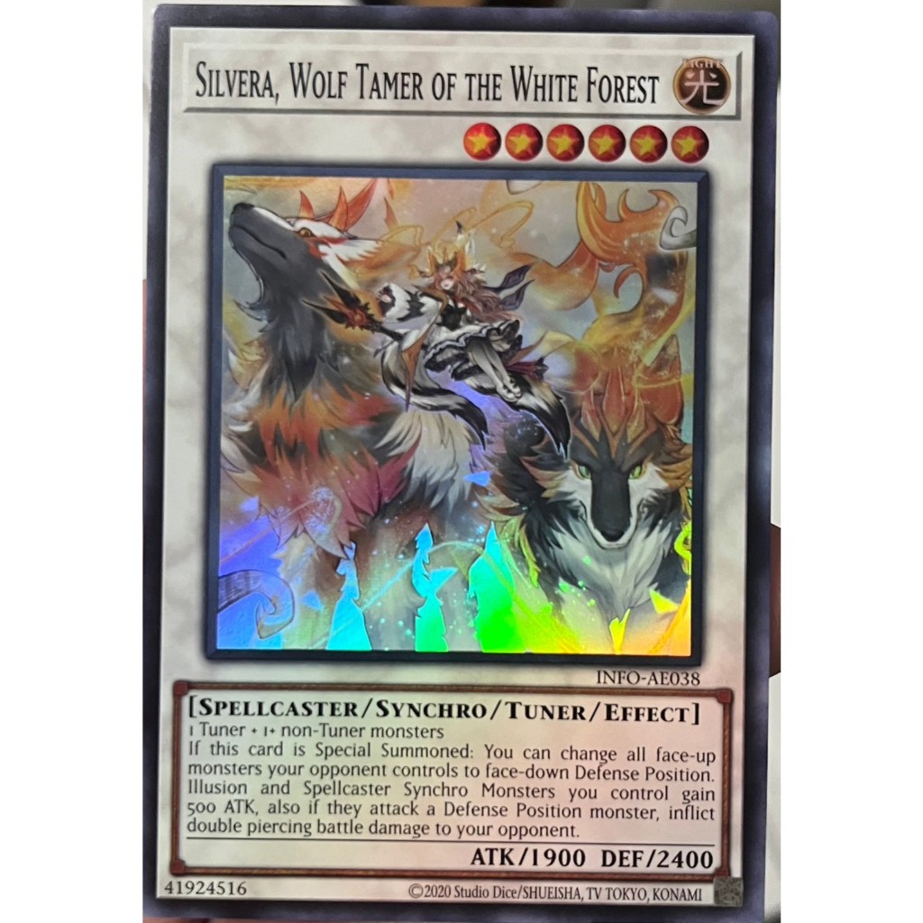 Yugioh Asia-Eng [INFO-AE038] Silvera, Wolf Tamer of the White Forest ...