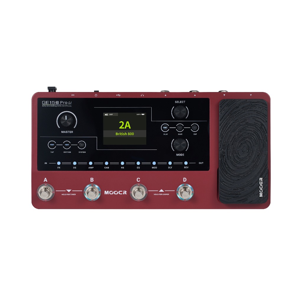 Mooer GE150 Pro/Pro Li Intelligent Multi Effects เอฟเฟคกีตาร์ Guitar ...