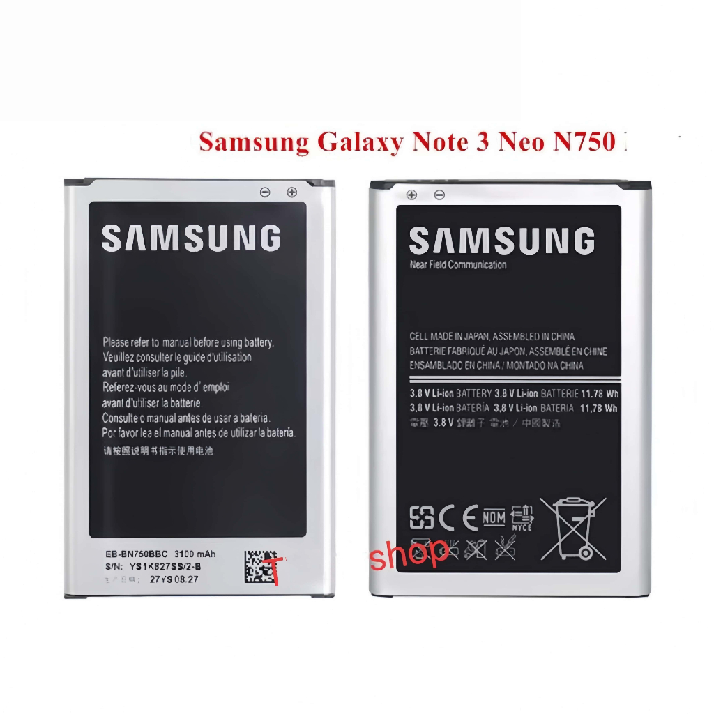 แบต Samsung Galaxy Note3 Neo แบตเตอรี่ Note3 Neo N750 EB-BN750BBC EB-BN750BBC | Shopee Thailand