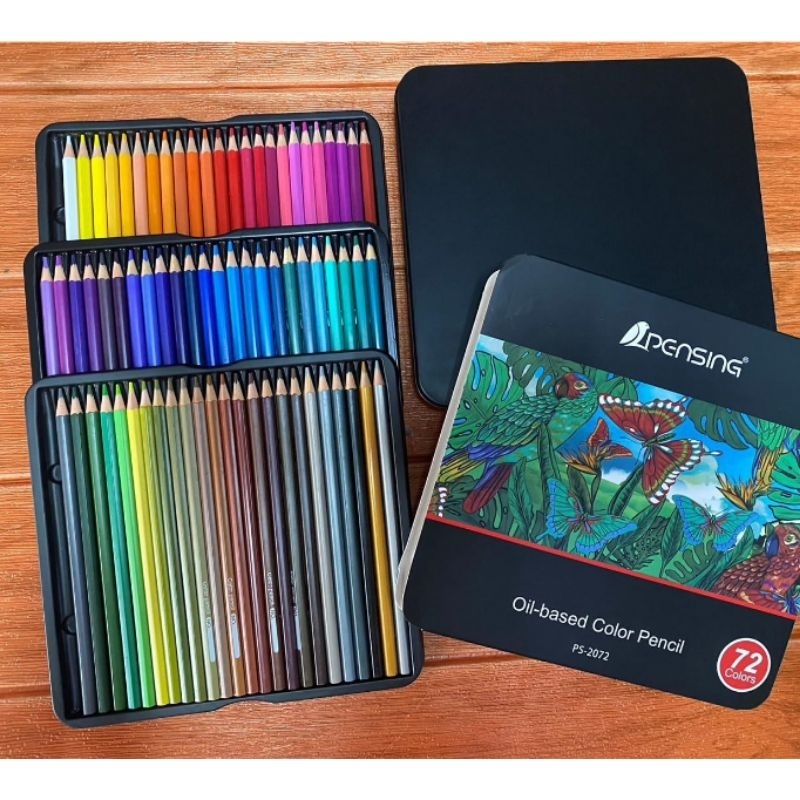 ดินสอสีน้ำมัน 72 สี สุดคุ้ม คุณภาพดีจากผู้ผลิต PENSING | Shopee Thailand