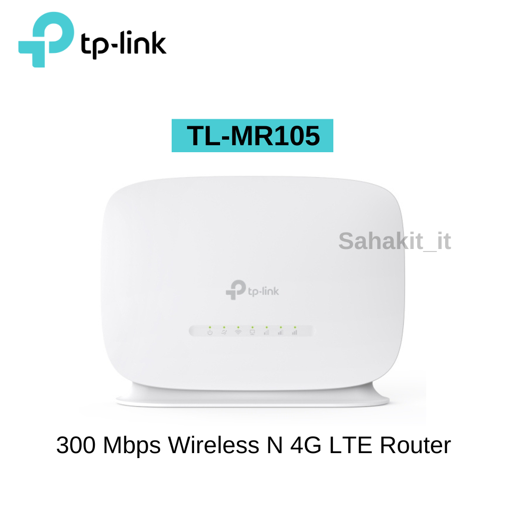 TP-Link TL-MR105 เราเตอร์ใส่ซิม4G 300 Mbps Wireless N 4G LTE Route ...