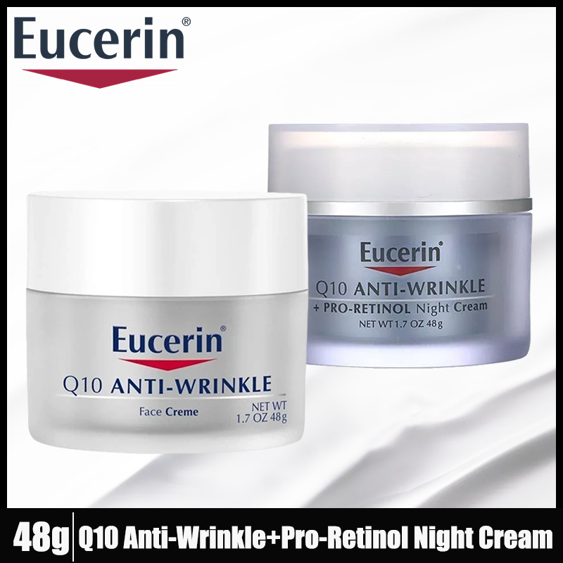 Eucerin Q10 Anti-Wrinkle Face Cream/Pro-Retinol Night Cream 48g ครีมลด ...