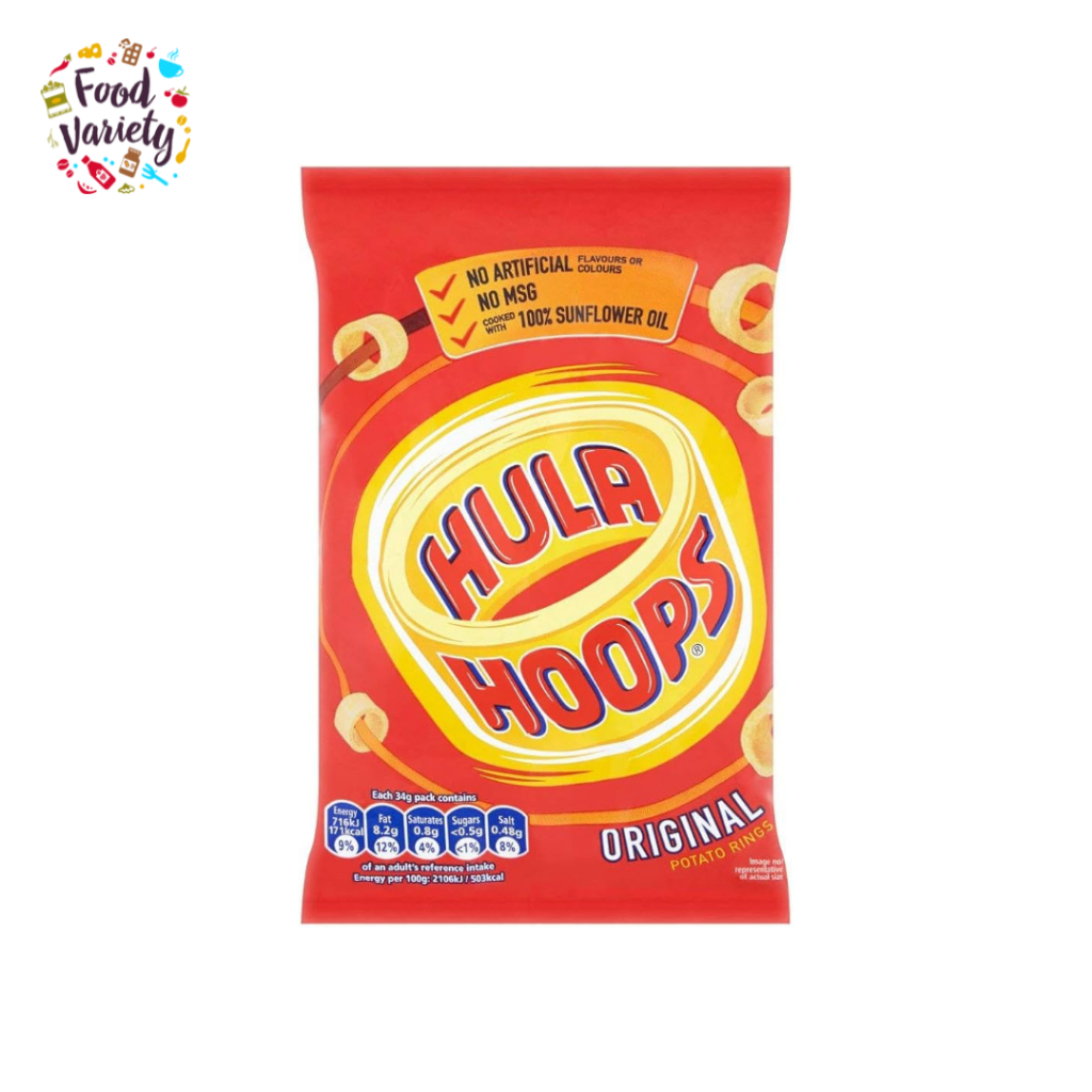Hula Hoops Original Crisps 34g ฮูล่าฮูปส์ มันฝรั่งกรอบ รสต้นตำรับ 34 ...