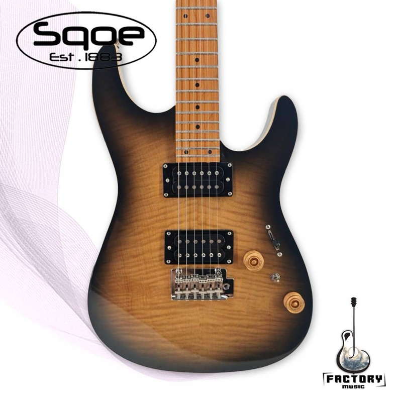 Sqoe SEIB-650 | กีตาร์ไฟฟ้า 24 เฟรต สไตล์ Modernstrat น้ำหนักเบา มี ...