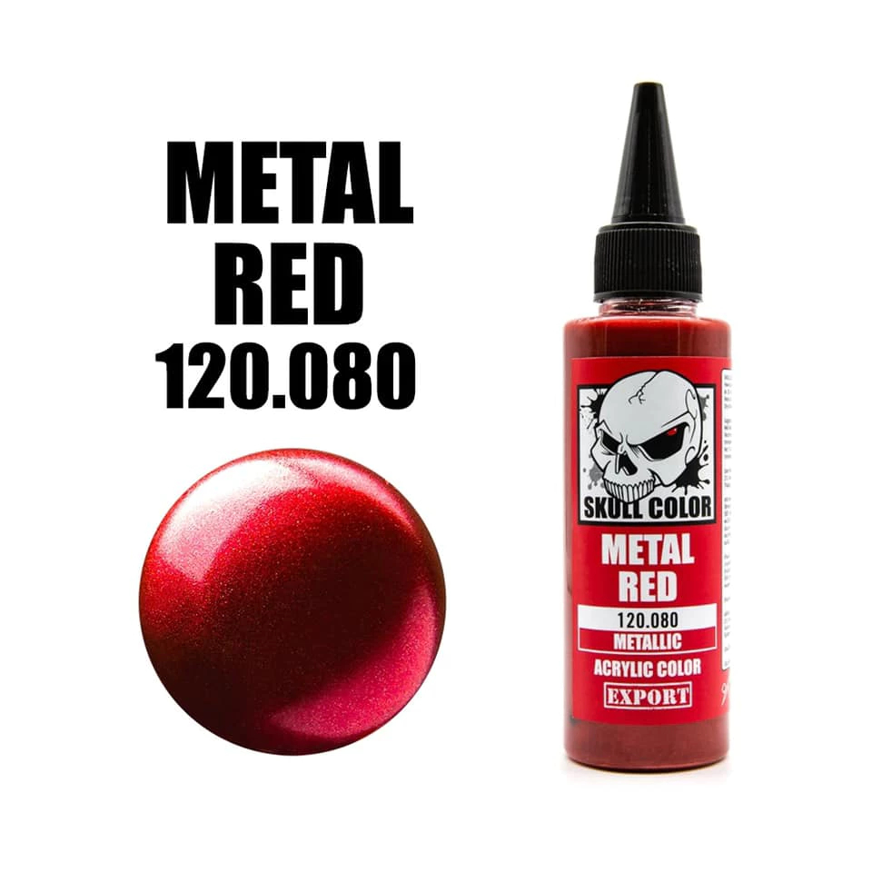 Skull Color - Metallic Metal Red | Shopee Thailand