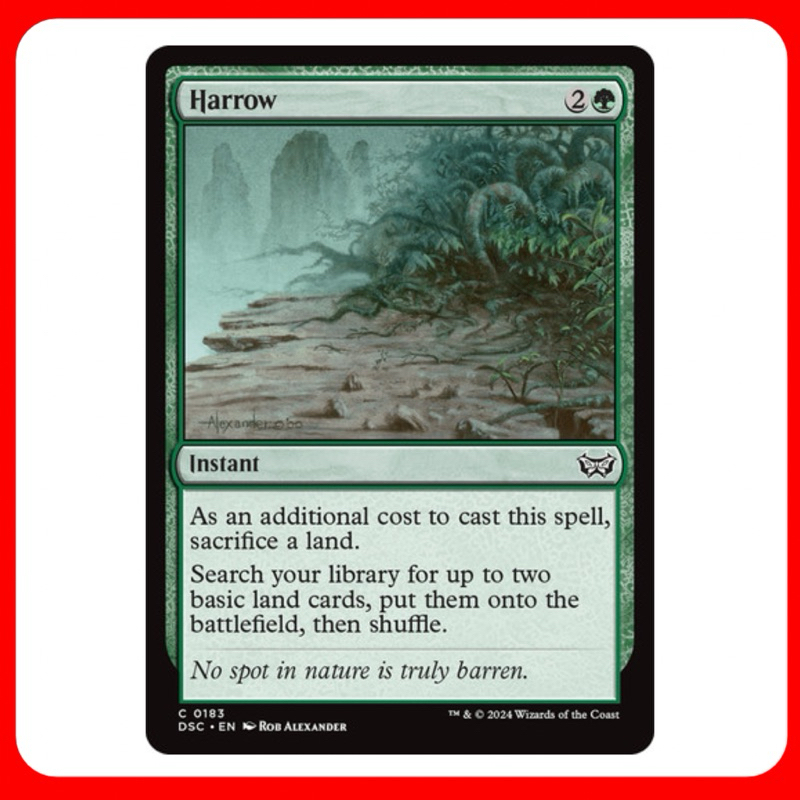 [MTG] Harrow [DSC] [GREEN] [COMMON] [NORMAL] [ENG] (การ์ดเมจิค / Magic ...