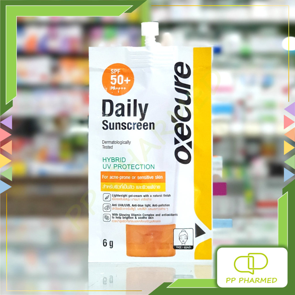 Oxecure ครีมกันแดด เนื้อเจลบางเบา Daily Sunscreen SPF50+ PA++++ 6g ...