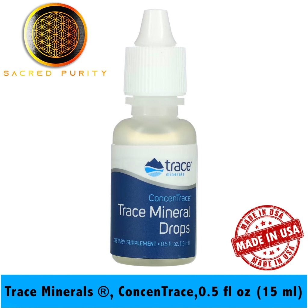 Trace Minerals ®, ConcenTrace, Trace Mineral Drops, 0.5 fl oz (15 ml ...