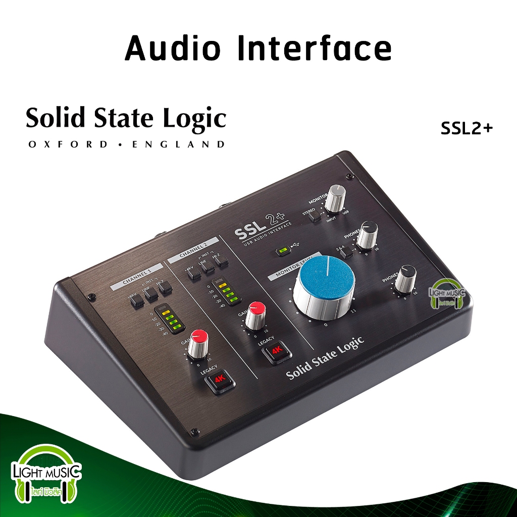 Audio Interface Solid State Logic SSL2+ Legacy 4K Pre Mic ประกันศูนย์ 1 ปี ออดิโอ อินเตอร์เฟส ...