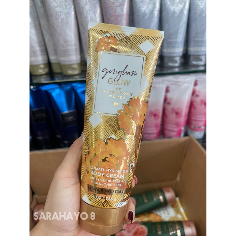 Bath & Body Works Gingham Glow Body Cream 226g. ของแท้ | Shopee Thailand