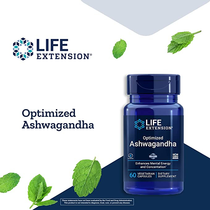 Life Extension Optimized Ashwagandha / 60 แคปซูลมังสวิรัติ | Shopee ...
