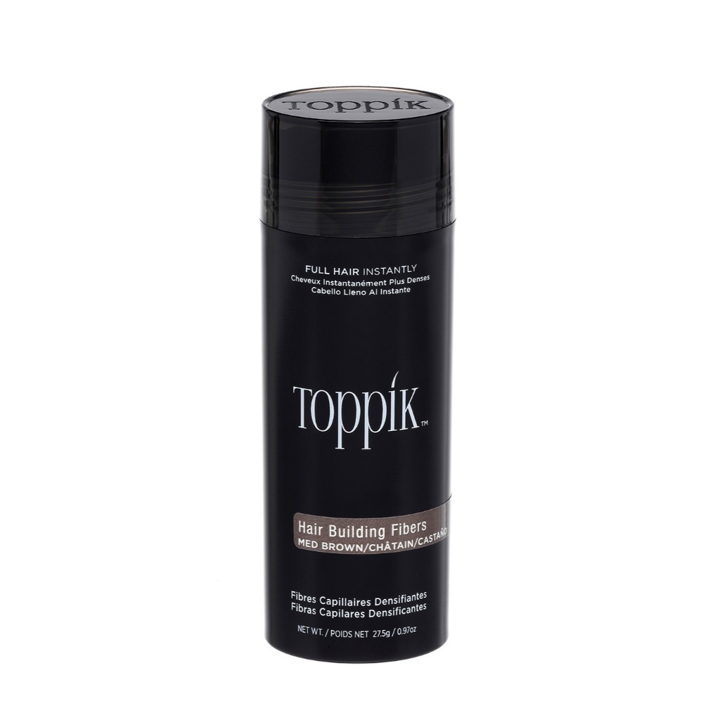 [ของแท้]Toppik Hair Building Fibers 27.5g. (น้ำตาลกลาง) | Shopee Thailand