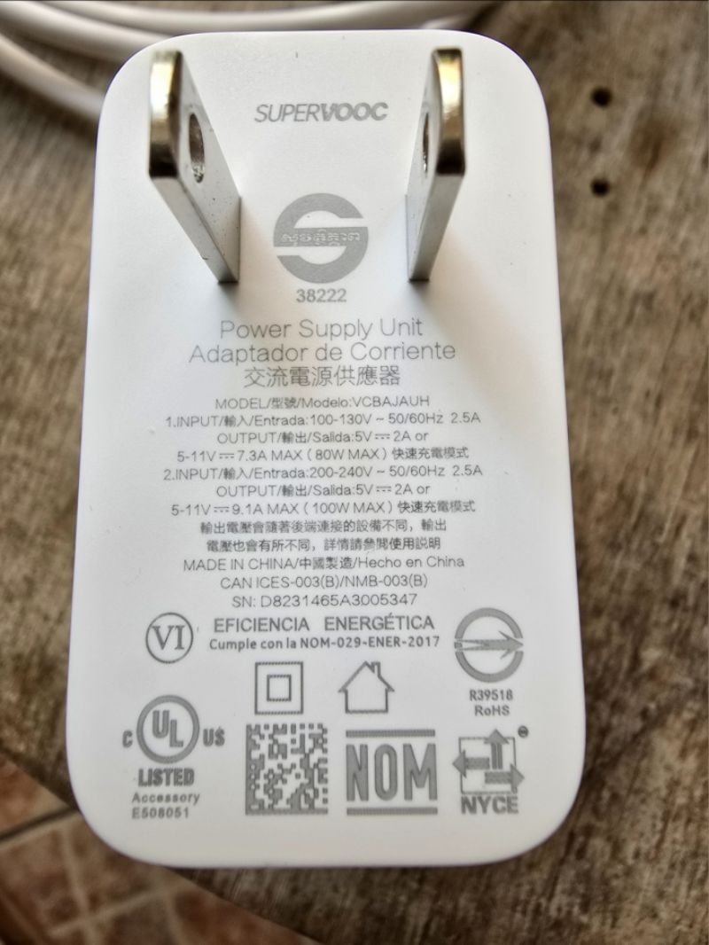 supervooc 100W แท้ (มือ 2) จาก reno 10 pro+ | Shopee Thailand