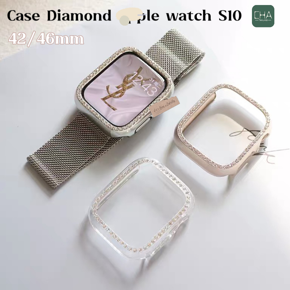 เคส diamond สําหรับแอปเปิ้ลวอทช์ iwatch10 42mm / 46mm S10 รุ่นใหม่ 2024 ...