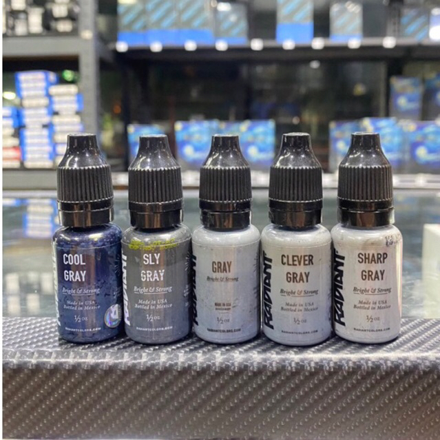 สีสัก เฉดเทาครึ่งออนซ์/ขวด Radiant | Shopee Thailand